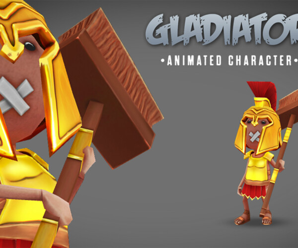 ArtStation - Gladiator animated character | Game Assets