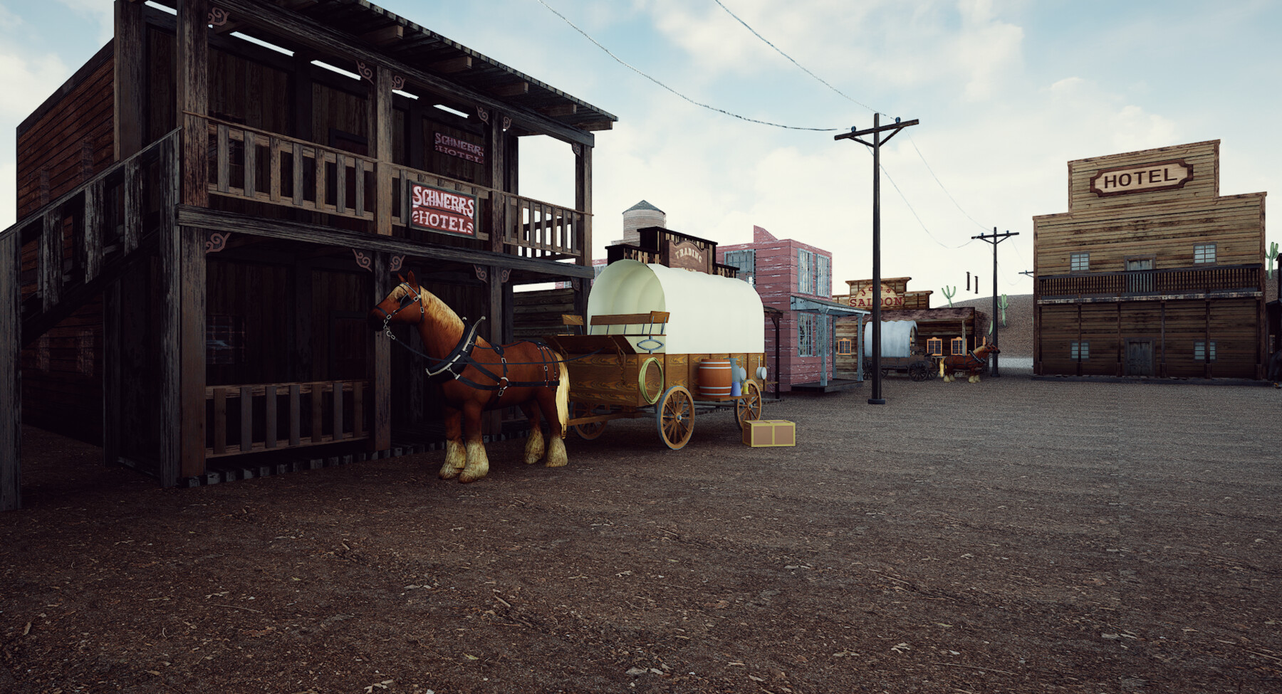 ArtStation - Western Town | Game Assets