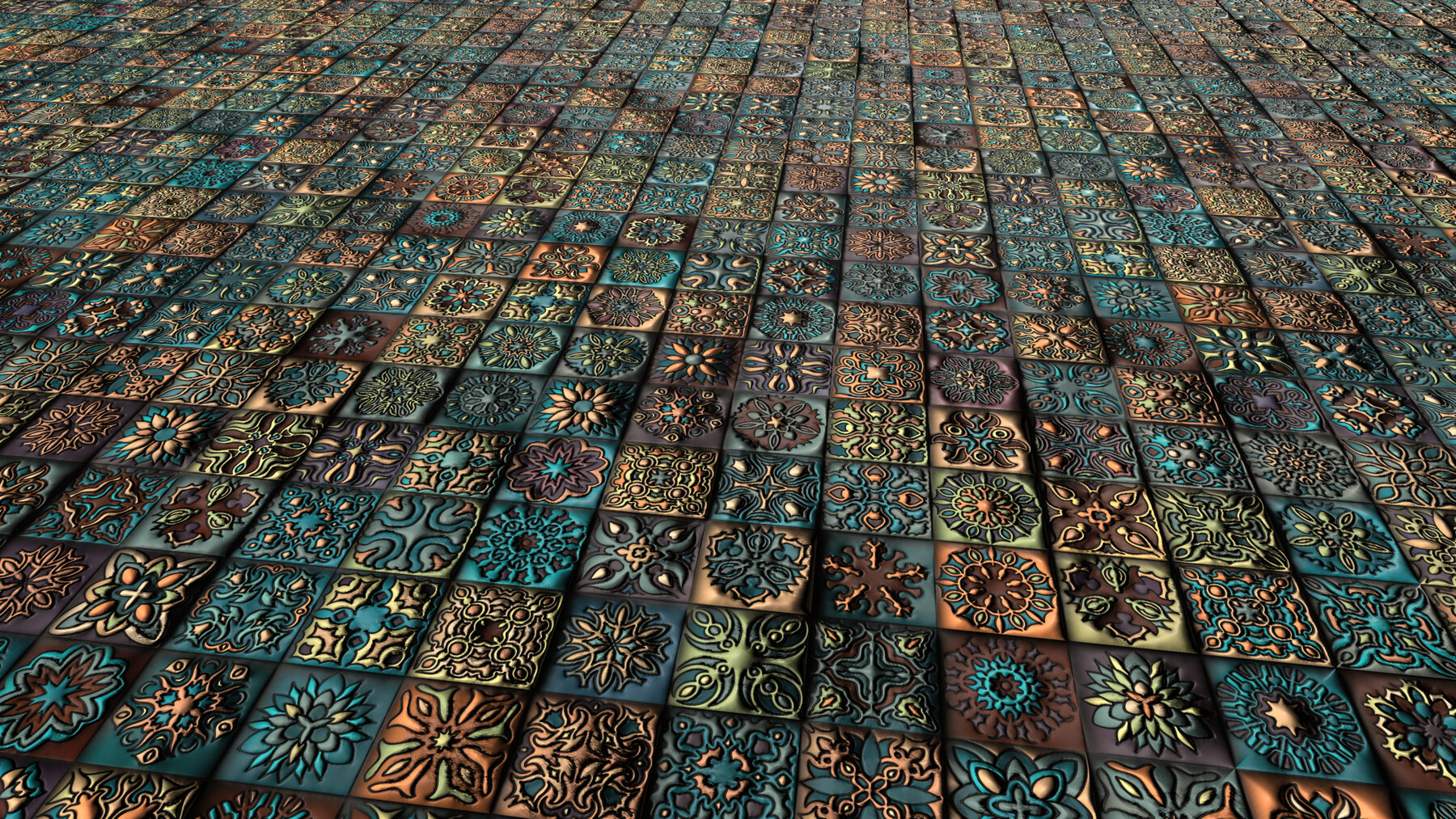 ArtStation - Colorful Tile Material Design / Substance Painter | Resources