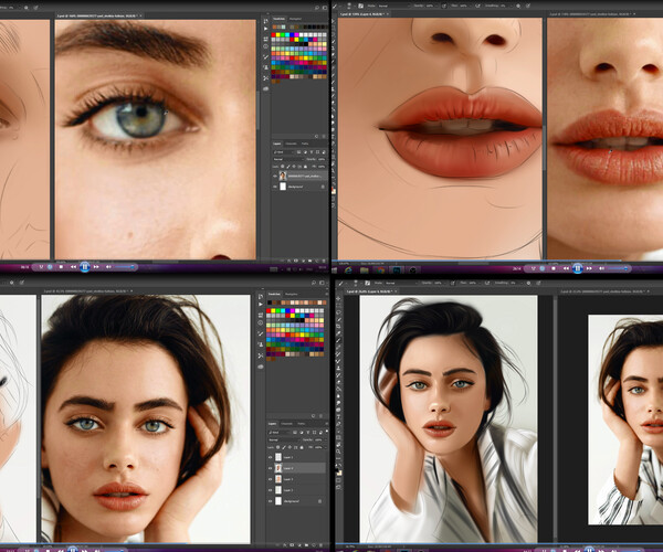 ArtStation - Portrait Painting in Photoshop Video Tutorial | Tutorials