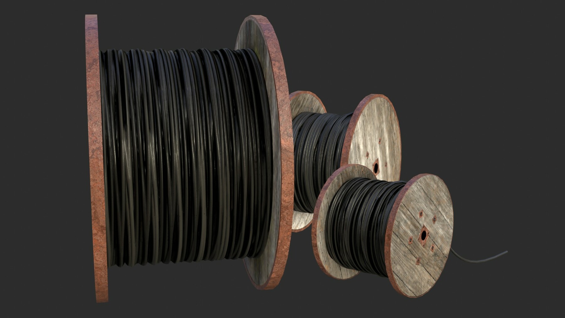 ArtStation - Cable Reels | Game Assets