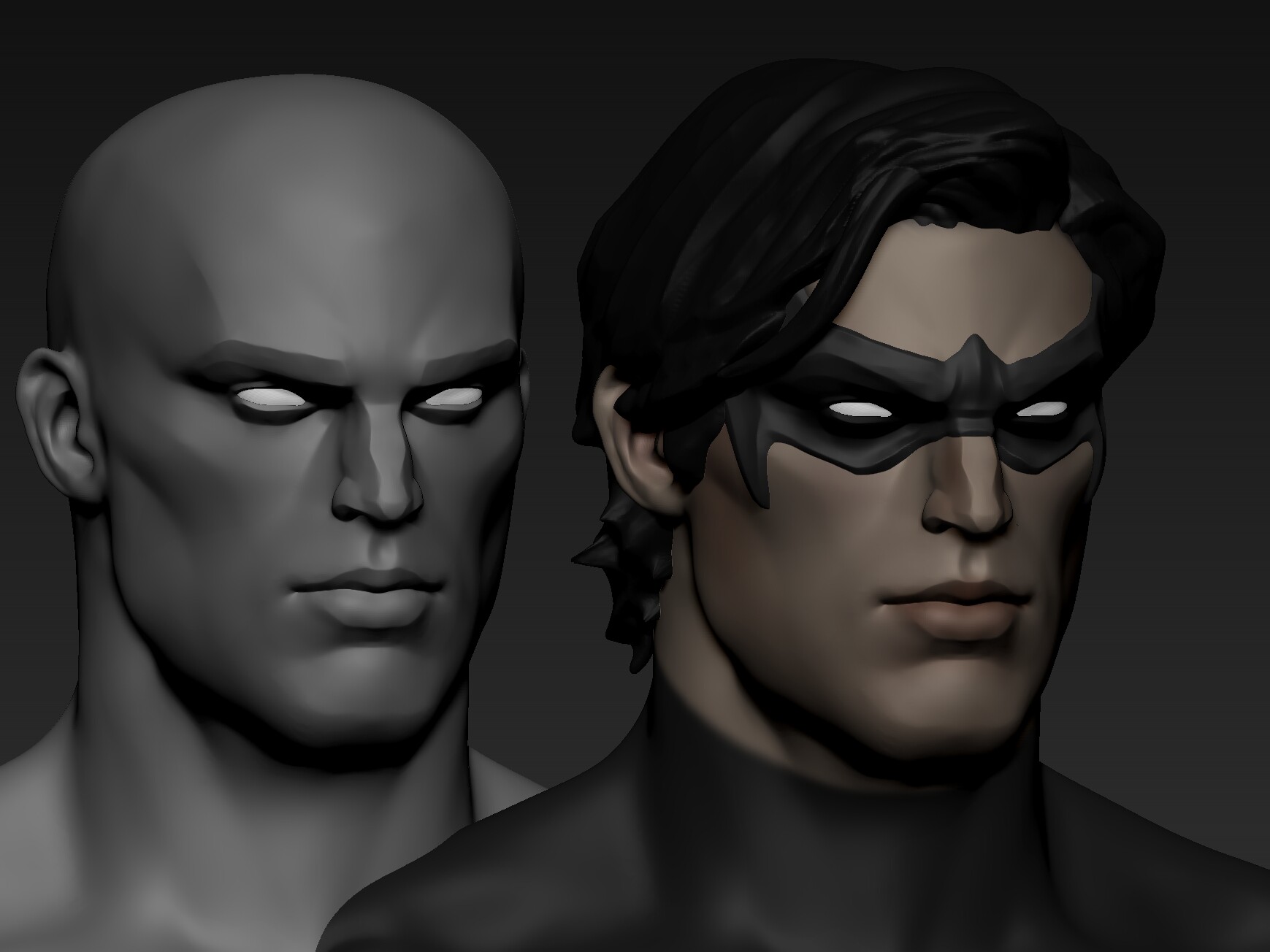 ArtStation - comic male head basemesh 5 | Game Assets