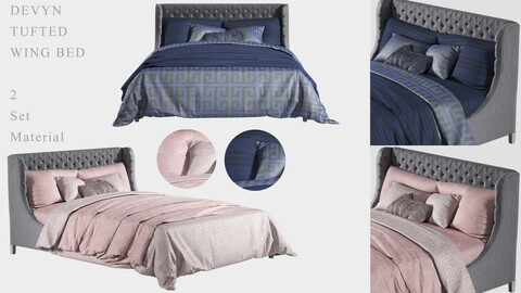 ArtStation - DEVYN TUFTED WING BED | Resources