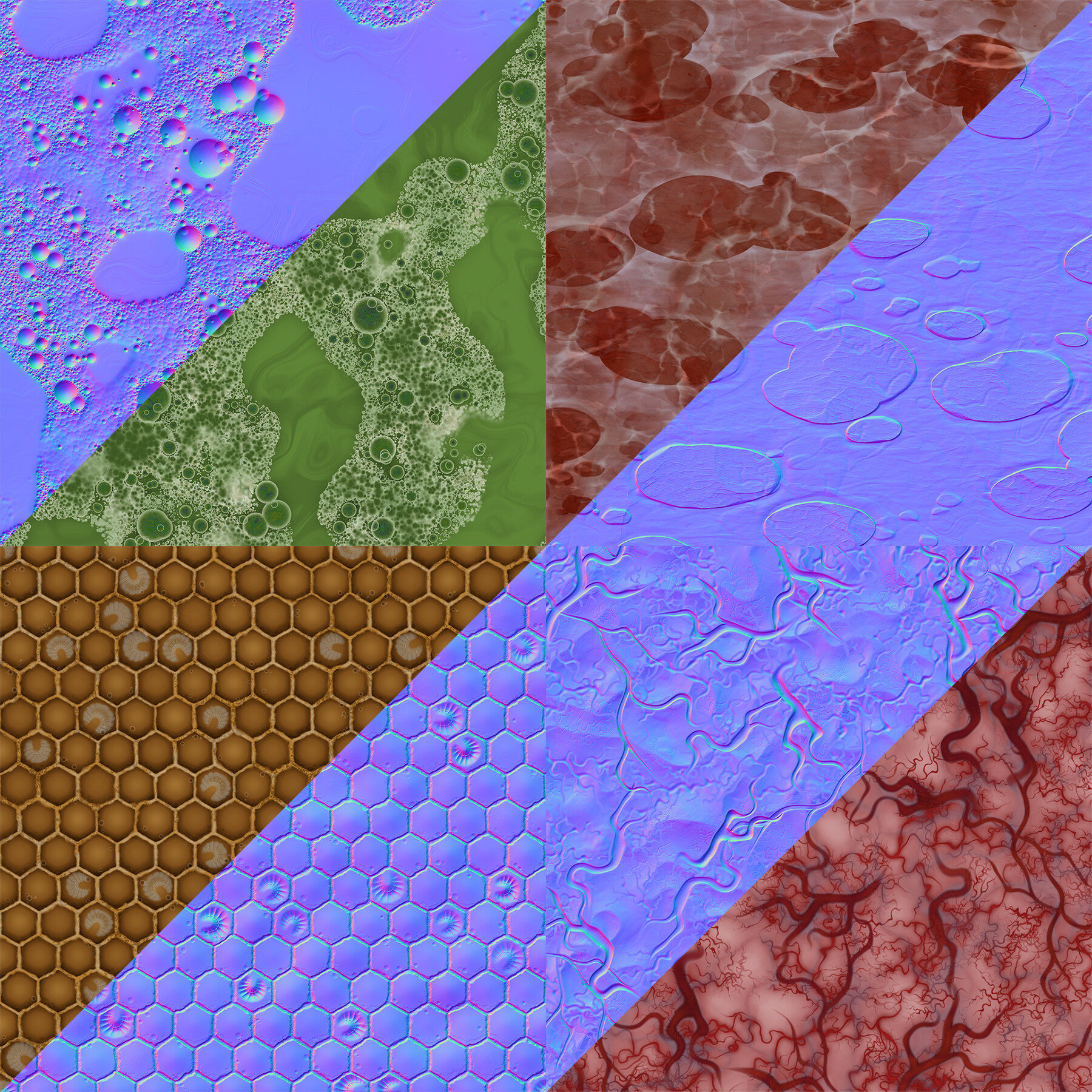 ArtStation - Organic materials set | Game Assets