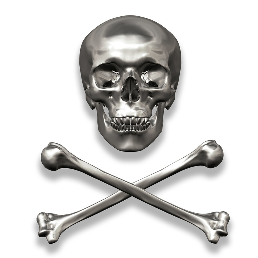 ArtStation - Skull & Crossbones 3D CG Kit | Game Assets