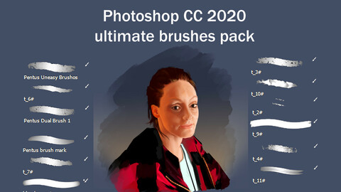 ArtStation - Photoshop_CC_2020_ultimate_brushes_pack | Brushes