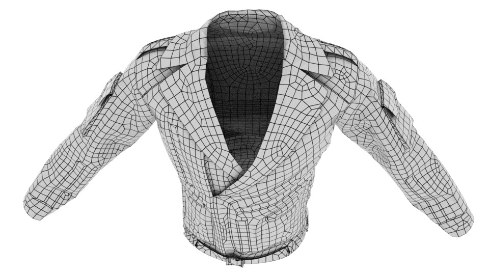 ArtStation - Low poly Male Leather Jacket | Game Assets