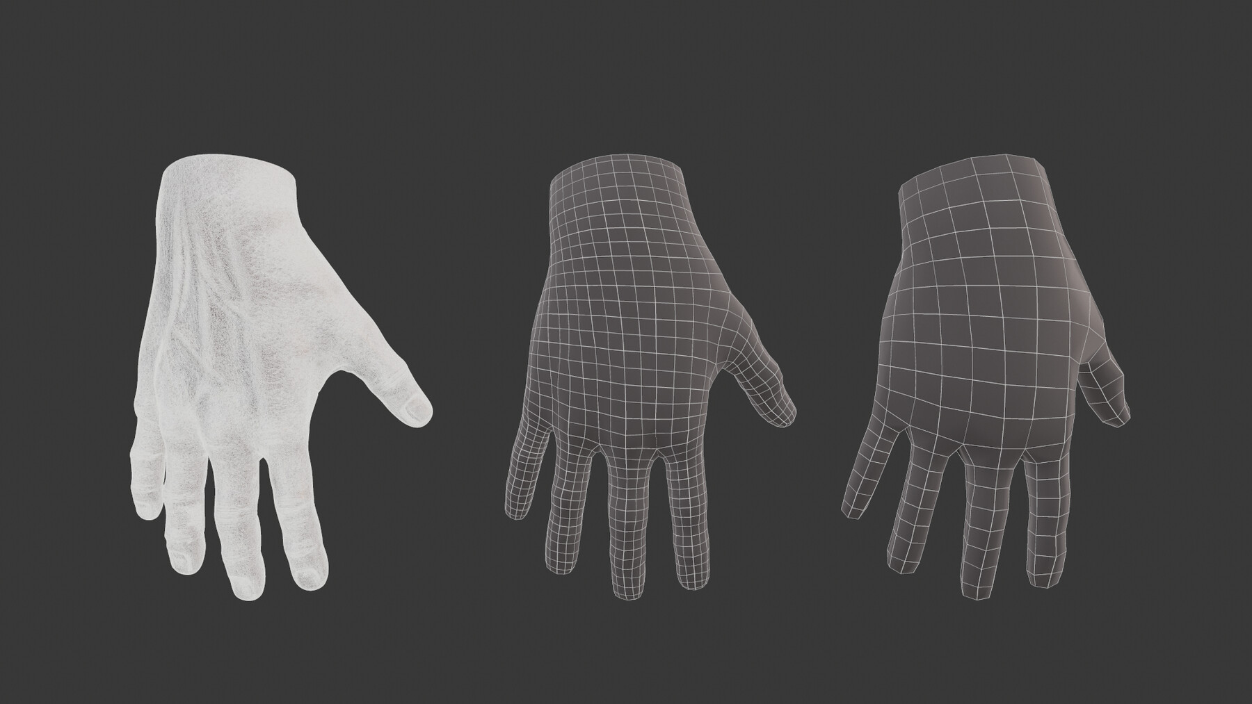ArtStation - Male Hand 3D model | Game Assets