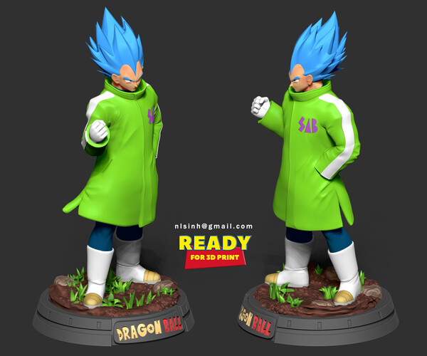 ArtStation - Vegeta In A Green Coat | Resources