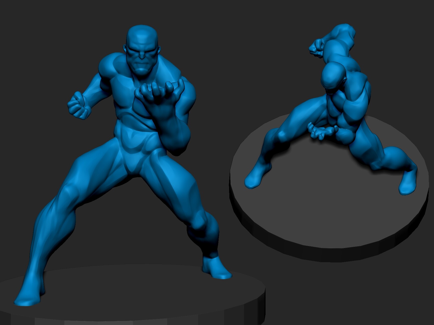 ArtStation - Comic Hero Basemesh Pose1 | Resources