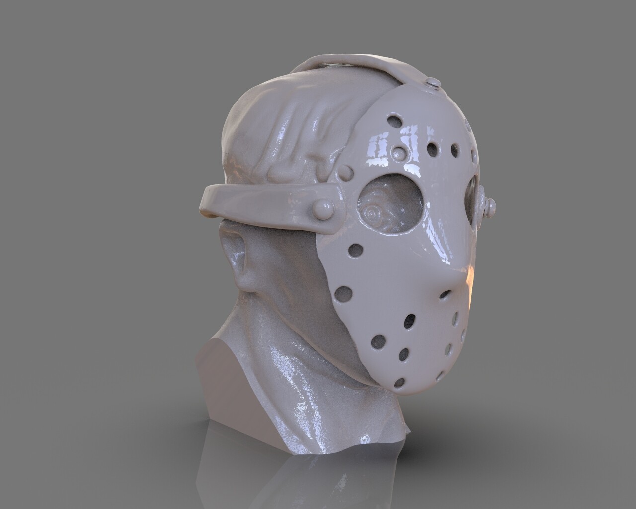 ArtStation - Jason Voorhees Bust 3D print model | Resources