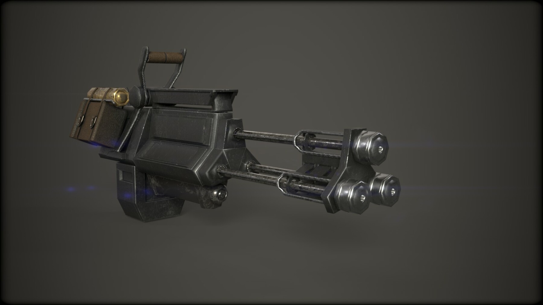 ArtStation - Low Poly Machine Gun | Resources