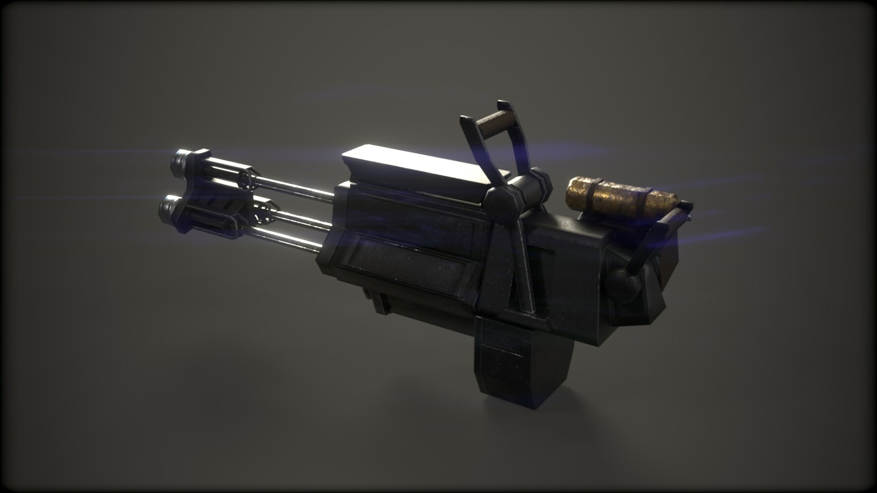 ArtStation - Low Poly Machine Gun | Resources