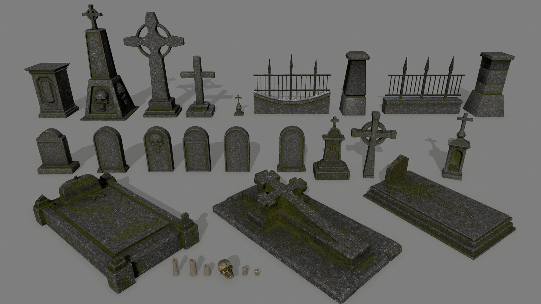 ArtStation - tomb stone set | Game Assets