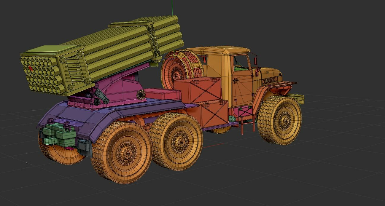 ArtStation - BM-21 Grad 3D model | Game Assets