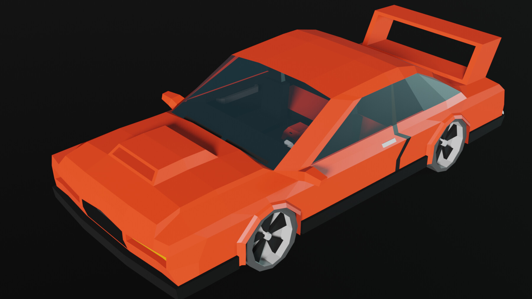 ArtStation - Low Poly Muscle Car | Resources