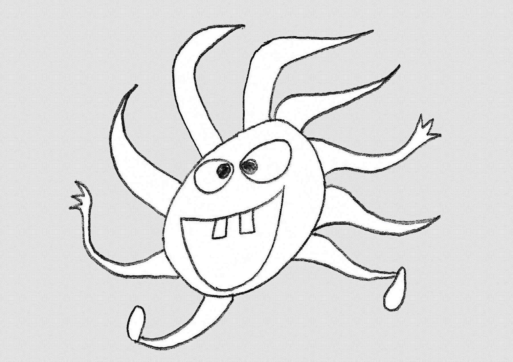 ArtStation - Crazy Sun, black-and-white | Artworks