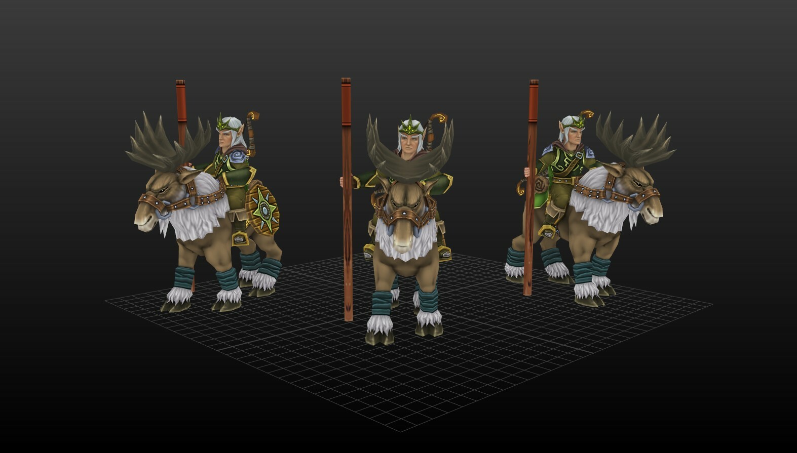 ArtStation - Elf rider animated character | Game Assets