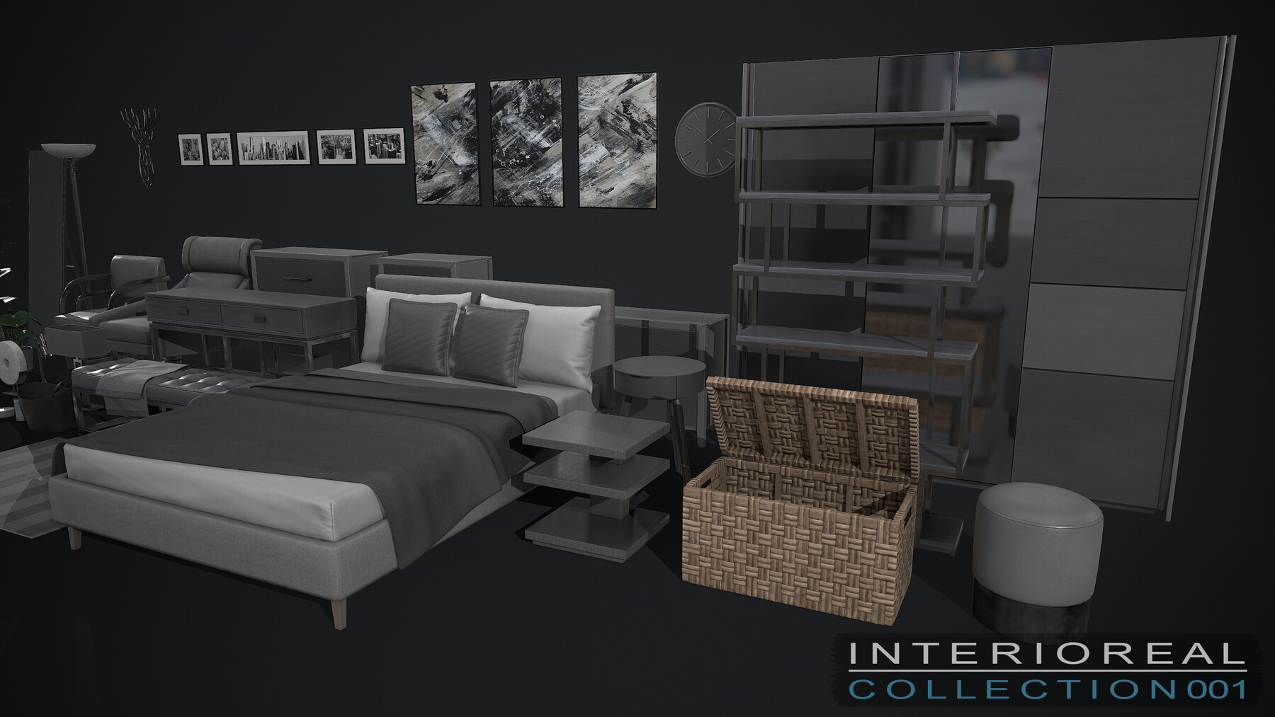 ArtStation - Furniture & Decor Asset Pack: Interioreal Collection 001 ...