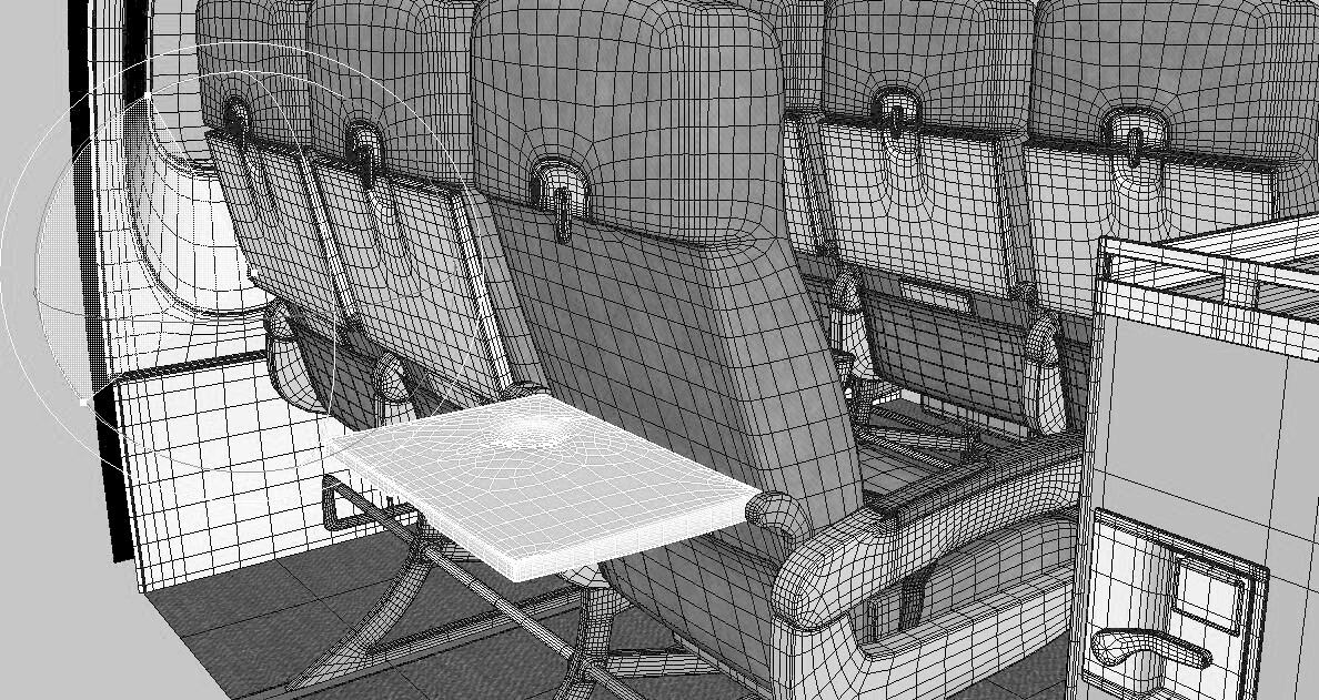 ArtStation - Airplane chair 3 colors | Resources