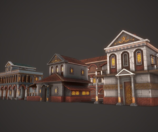 ArtStation - Ancient House Pack | Game Assets