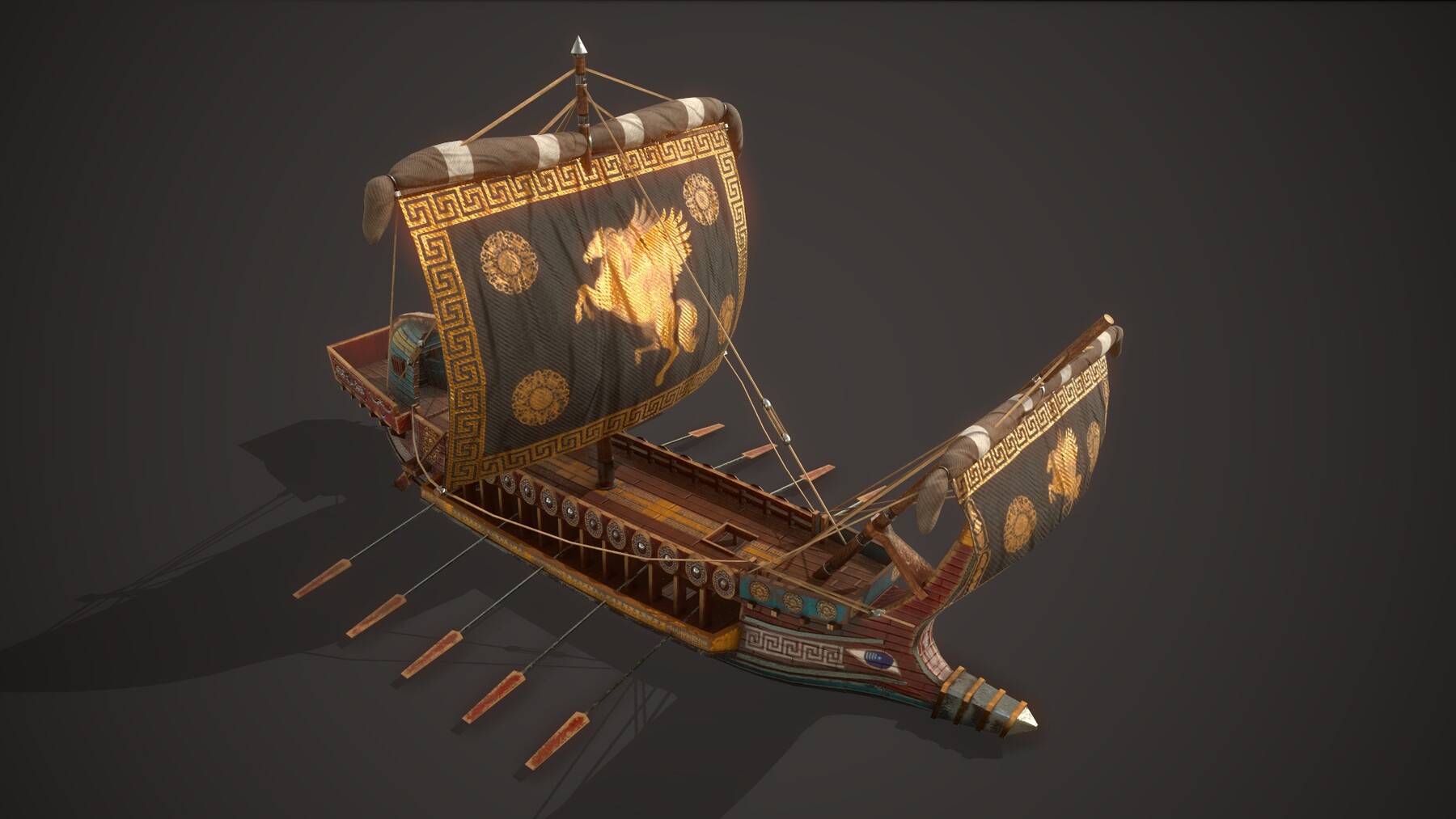 ArtStation - Ancient Ship 01 | Game Assets