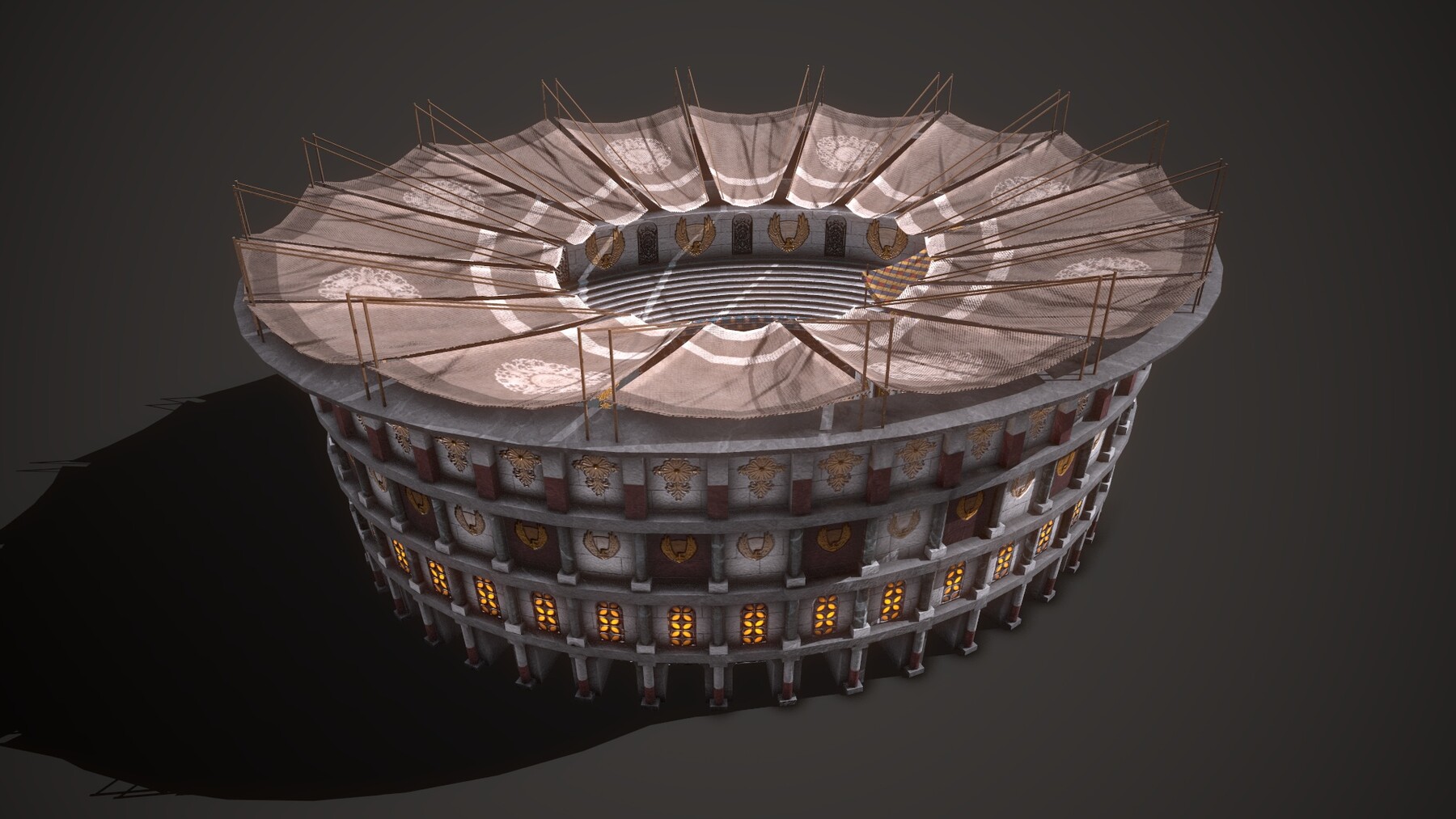 ArtStation - Colosseum Low Poly 02 | Game Assets