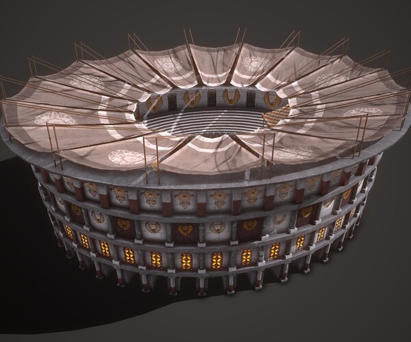 ArtStation - Colosseum Low Poly 02 | Game Assets