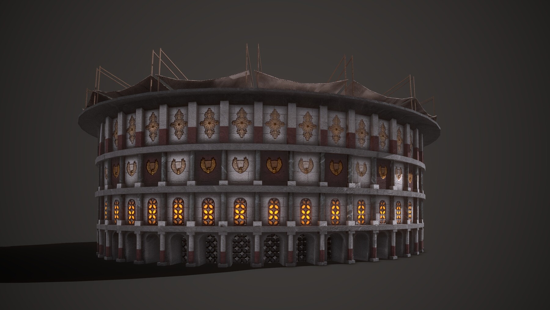ArtStation - Colosseum Low Poly 02 | Game Assets