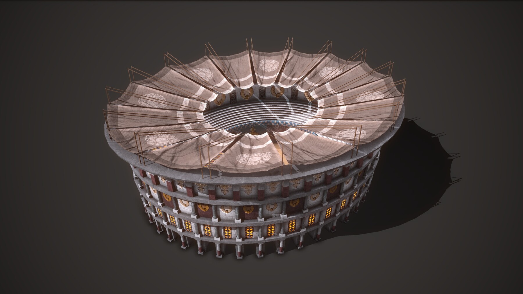 ArtStation - Colosseum Low Poly 02 | Game Assets
