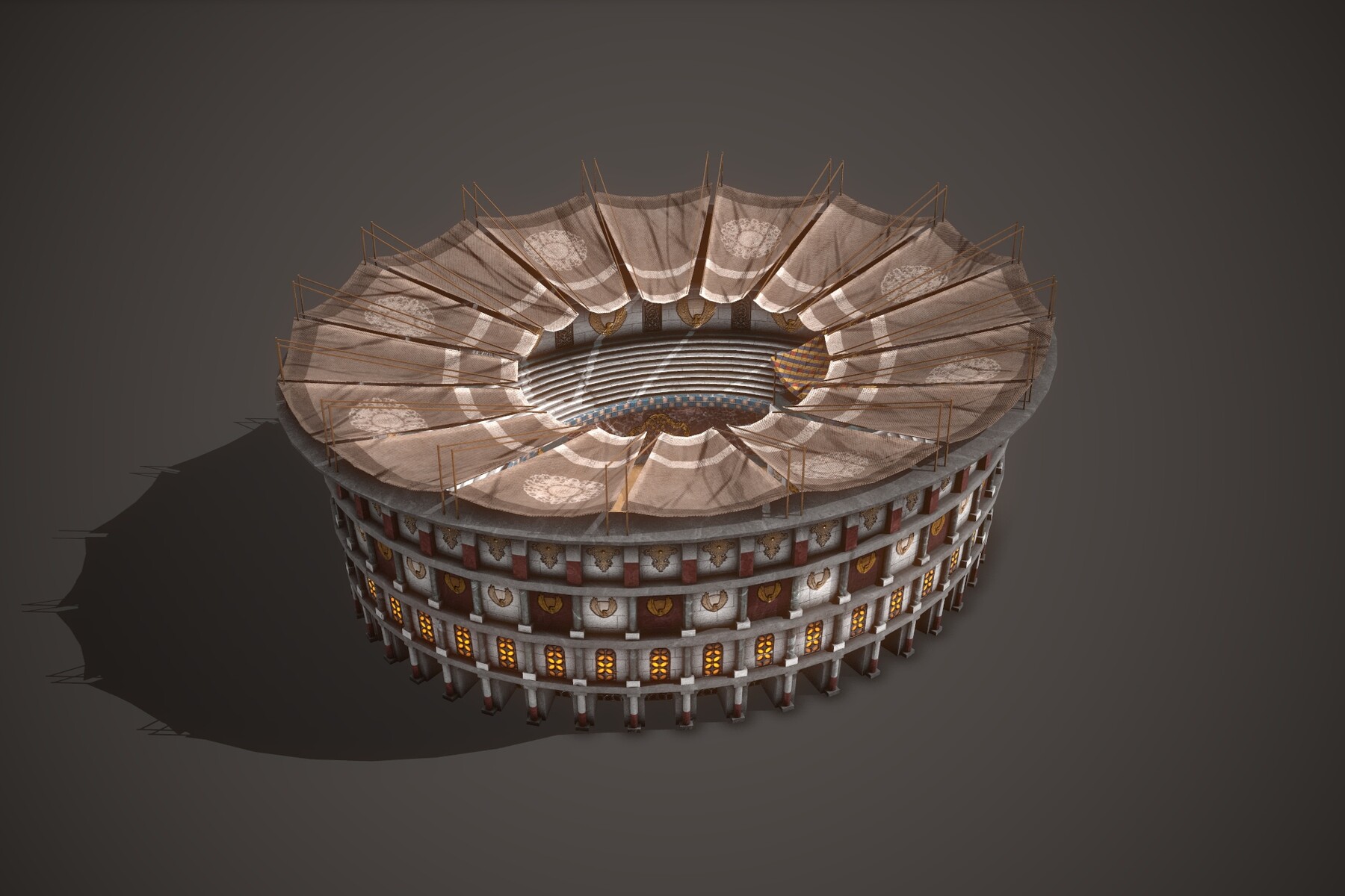 ArtStation - Colosseum Low Poly 02 | Game Assets