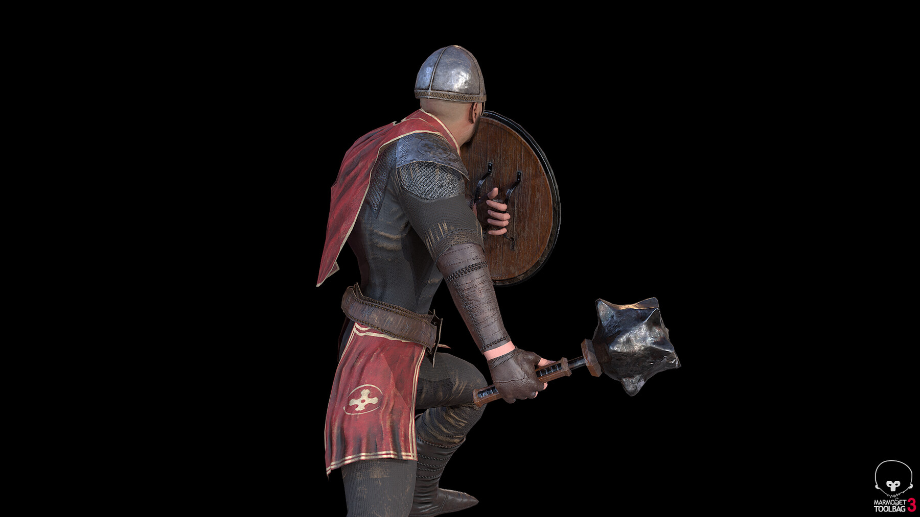ArtStation - Medieval Knight low poly game model | Game Assets
