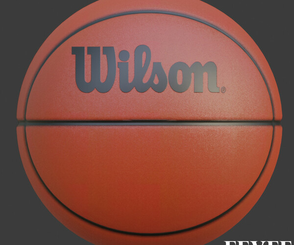 ArtStation - Wilson Basketball Low-poly 3D model | Resources