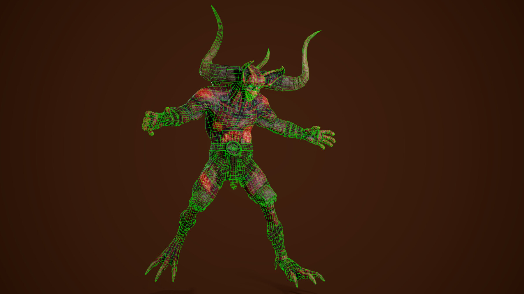 ArtStation - Monster Mutant 3 low poly game model | Game Assets