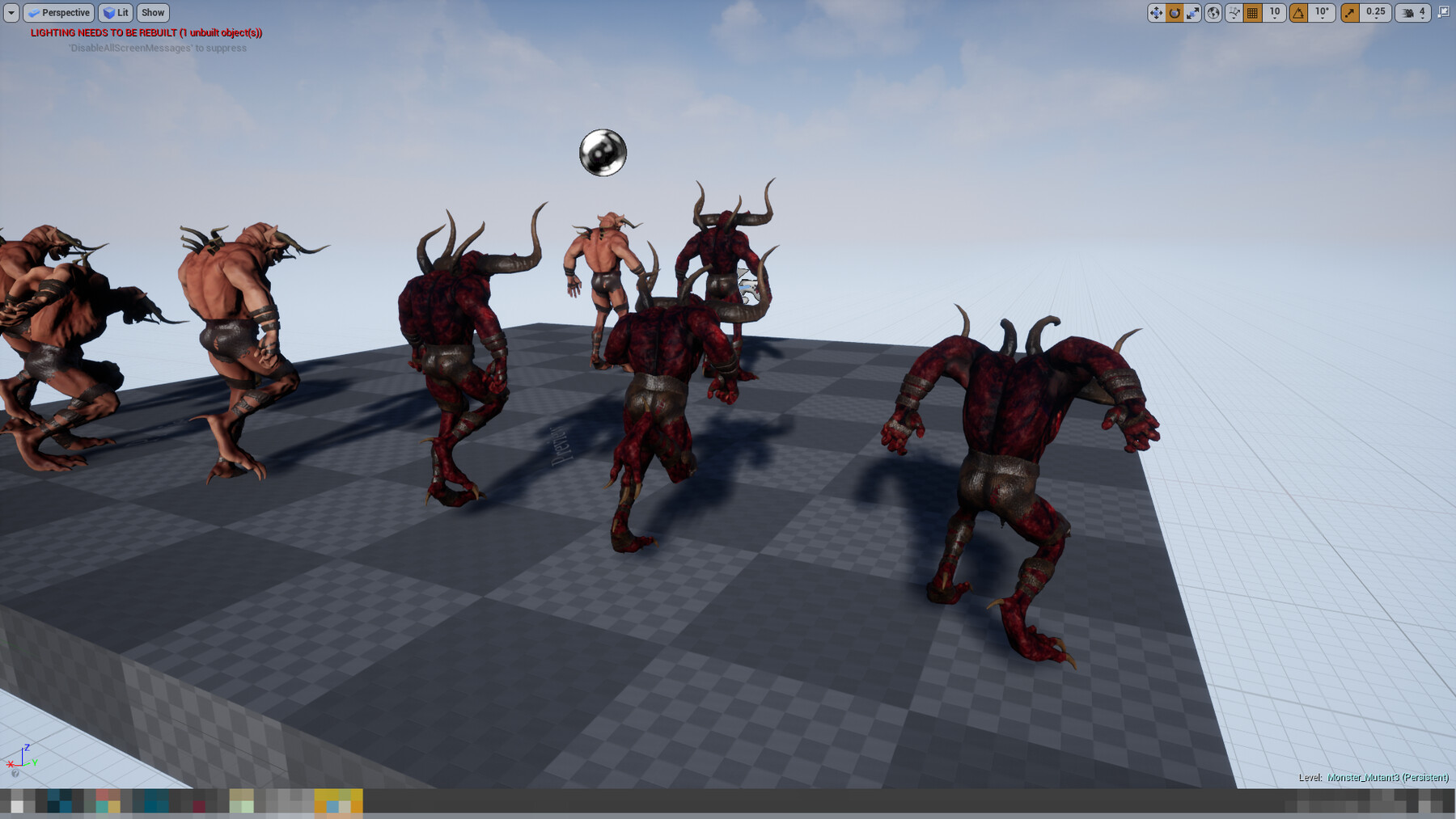 ArtStation - Monster Mutant 3 low poly game model | Game Assets