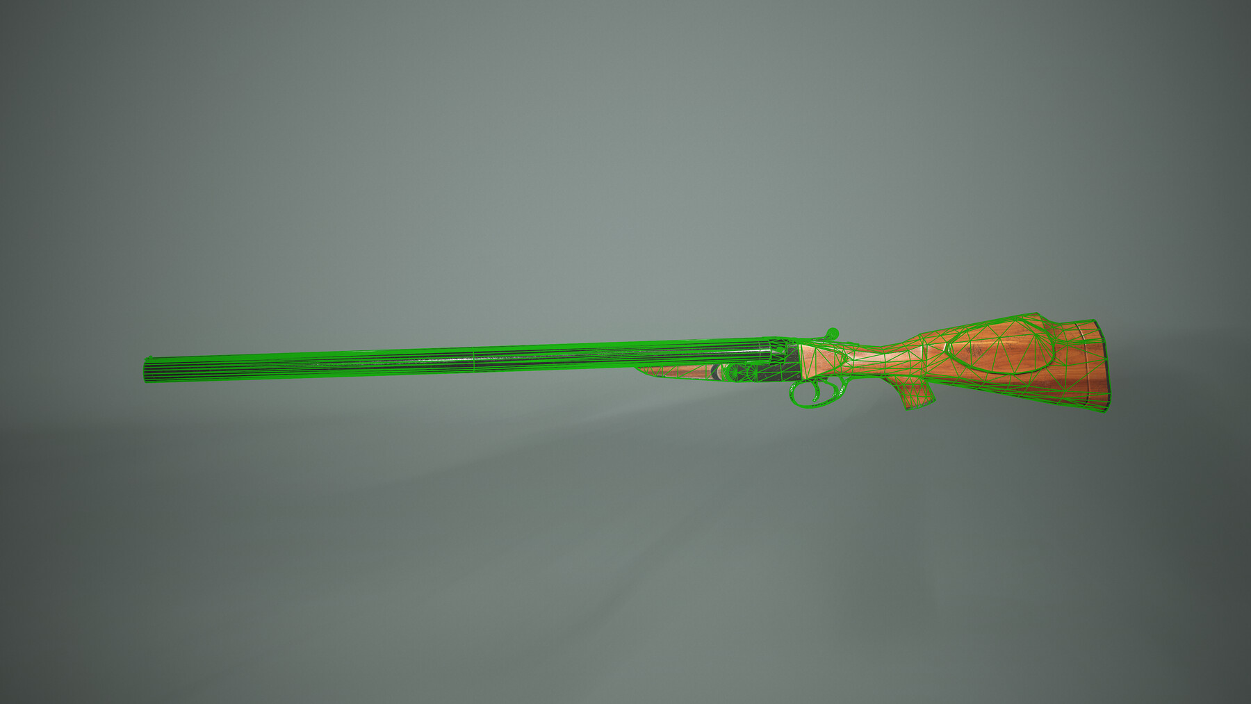 ArtStation - Double-barrel shotgun IZH-54 Low poly game model | Game Assets