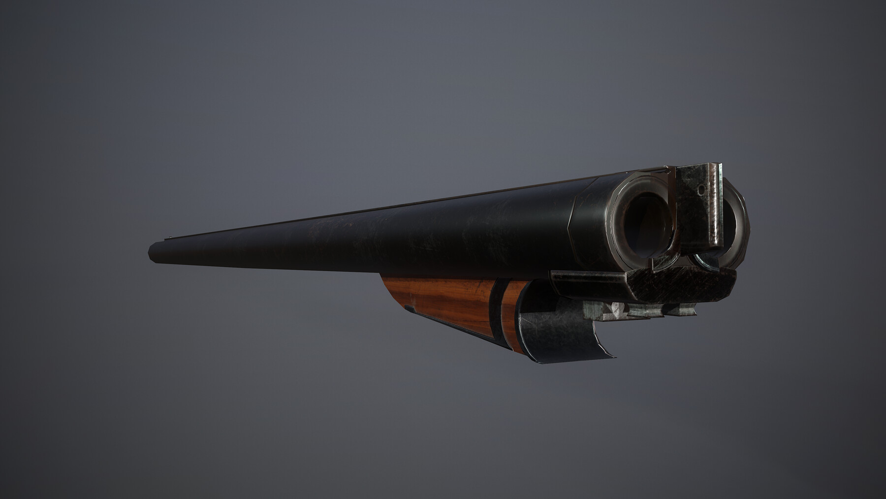 ArtStation - Double-barrel shotgun IZH-54 Low poly game model | Game Assets