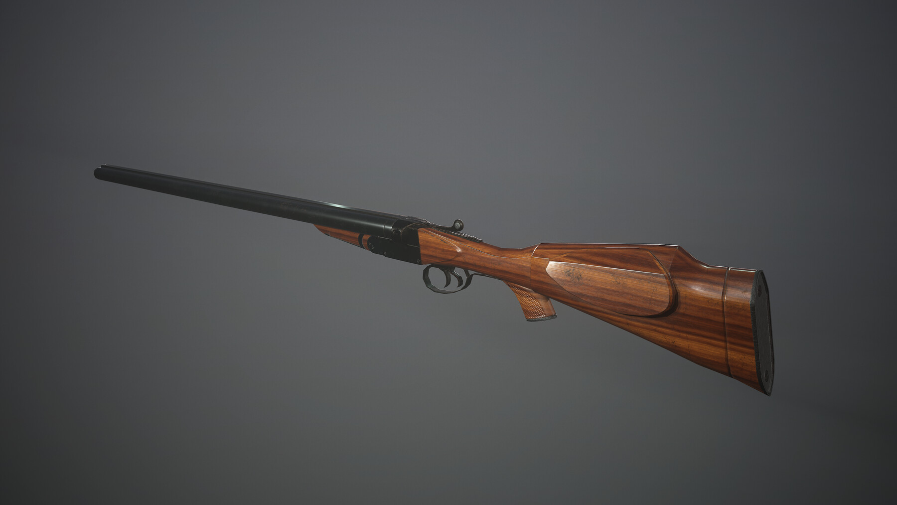 ArtStation - Double-barrel shotgun IZH-54 Low poly game model | Game Assets