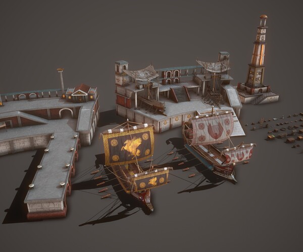ArtStation - Seaport Pack | Game Assets