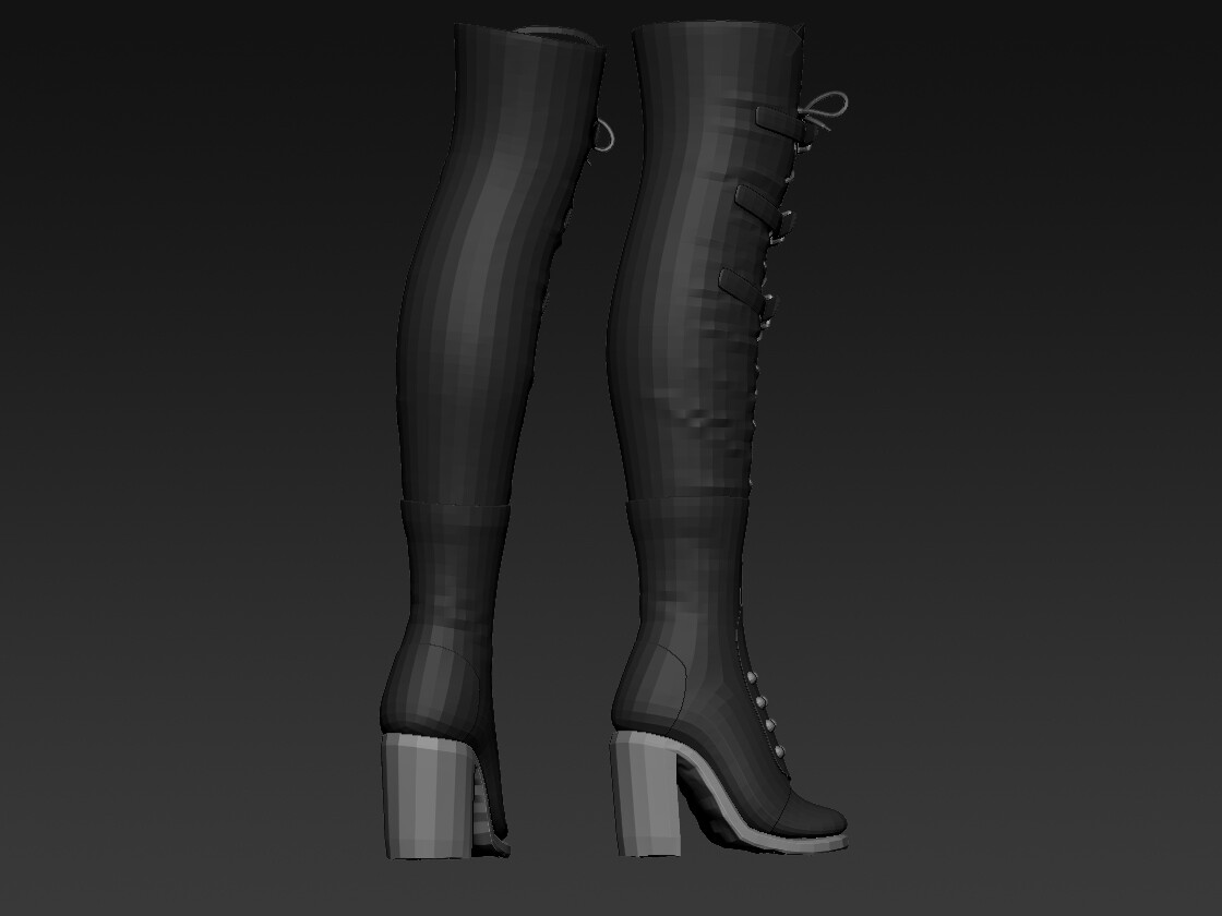 ArtStation - Boots Female - Basemesh | Resources