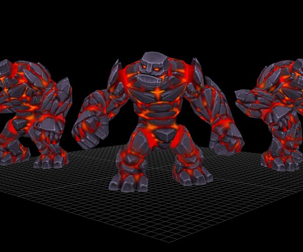 ArtStation - Golem animated character | Game Assets