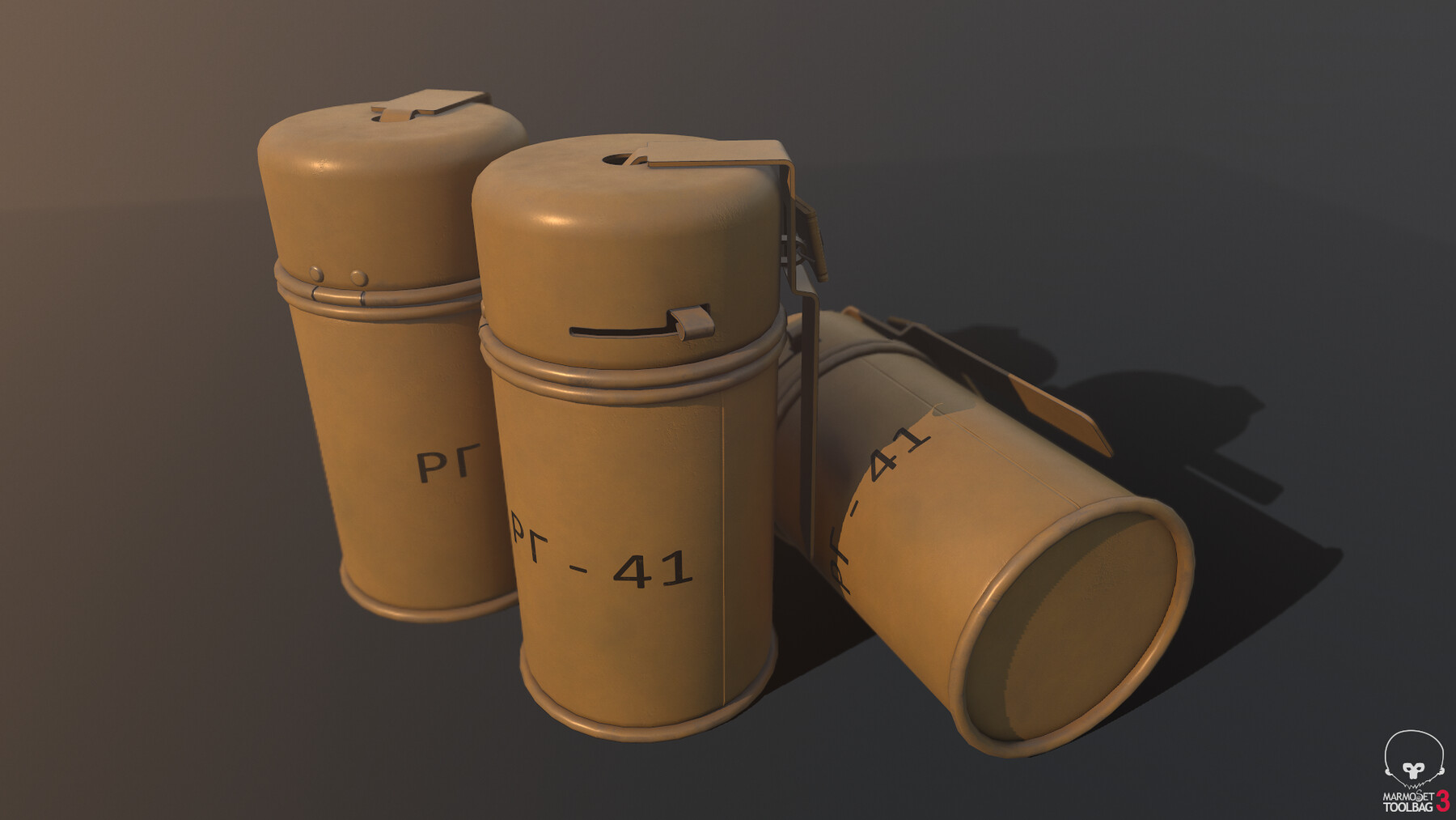 ArtStation - WW2 Soviet Grenades Pack | Game Assets