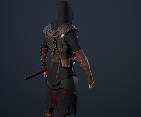 ArtStation - Assassin Secretive low poly game model | Game Assets