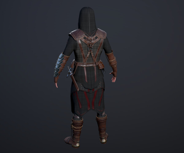 ArtStation - Assassin Secretive low poly game model | Game Assets