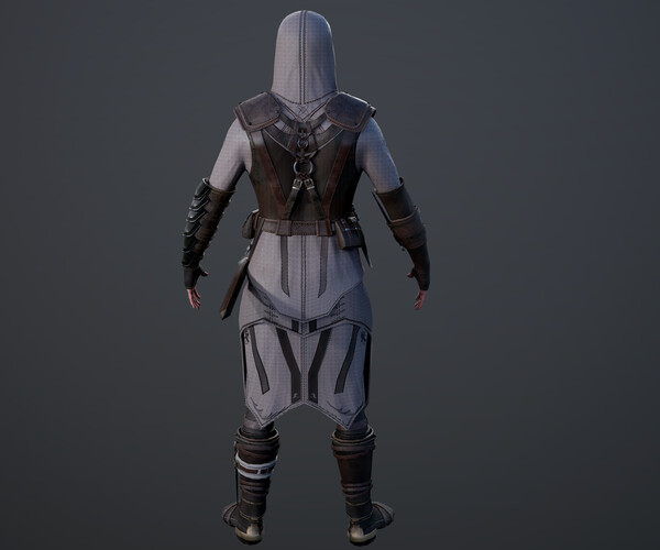 ArtStation - Assassin Secretive low poly game model | Game Assets