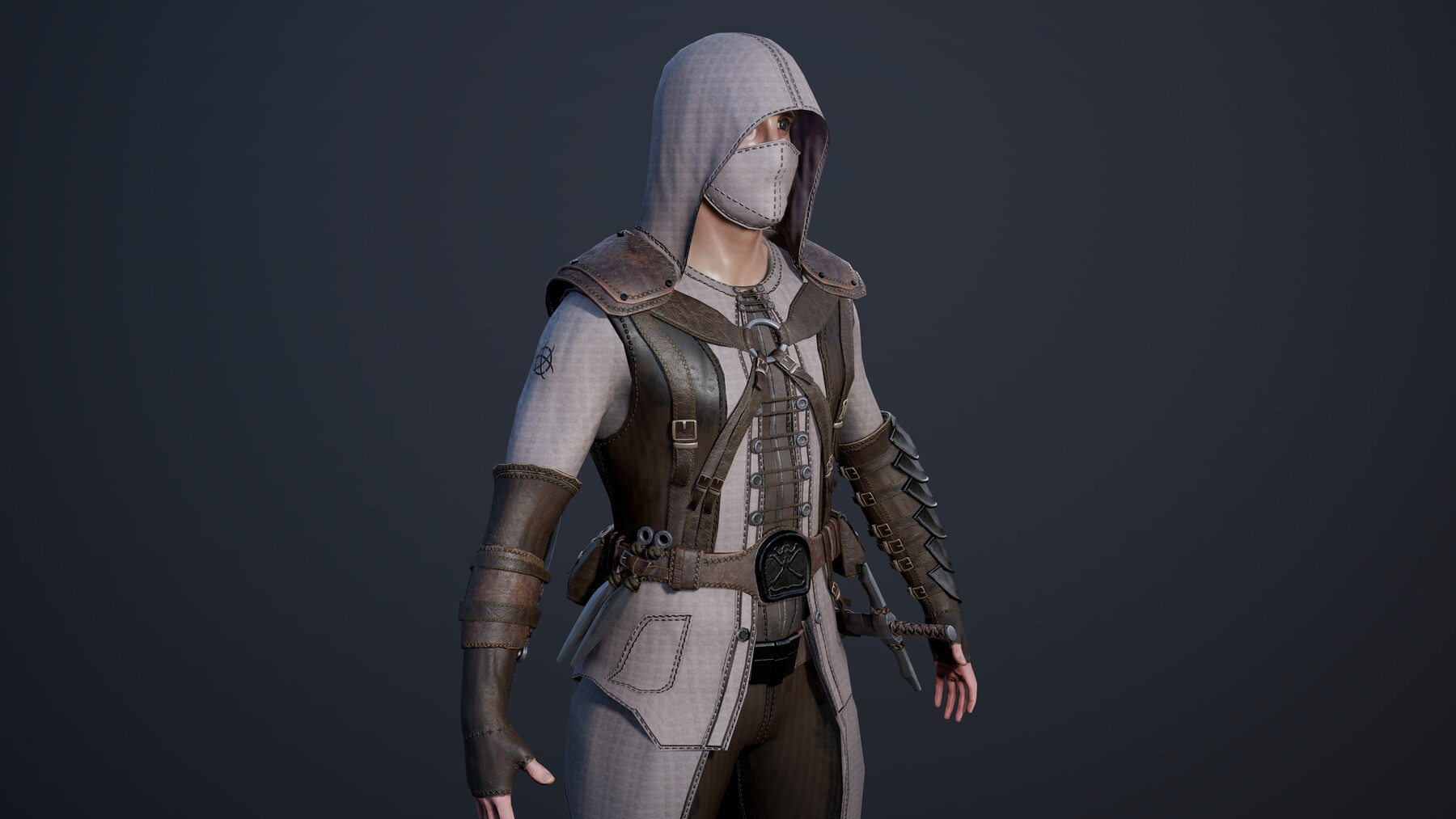 ArtStation - Assassin Secretive low poly game model | Game Assets