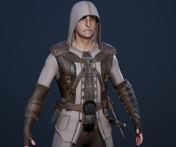 ArtStation - Assassin Secretive low poly game model | Game Assets