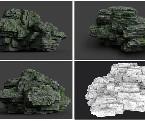 ArtStation - Rock Collection 008 | Game Assets