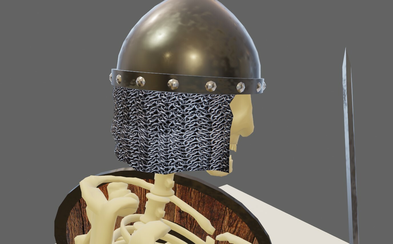 ArtStation - Skeleton Warrior Medieval - Animated 3D model | Game Assets