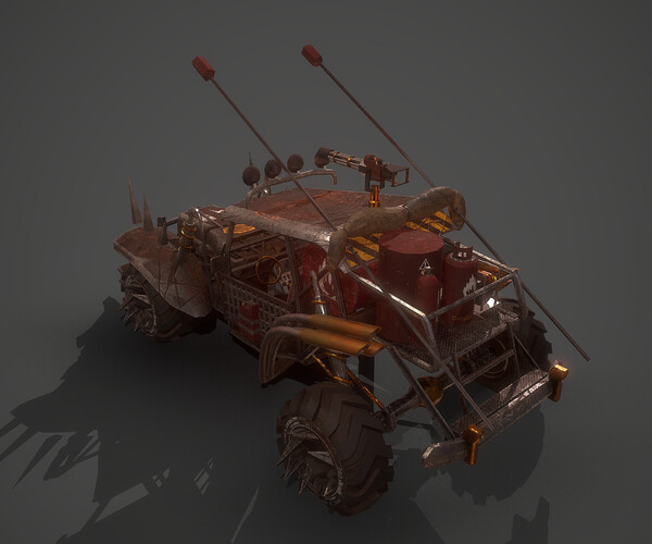 ArtStation - Apocalyptic Vehicle Buggy | Game Assets